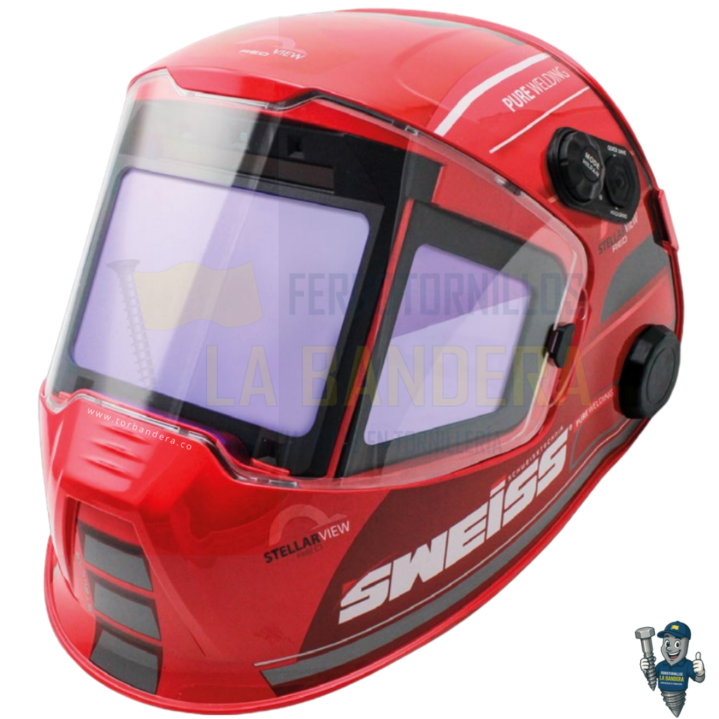 CARETA ELECTRONICA SOLDADURA-STELLARVIEW 930 RED ULTRACOLOR- SWEISS C1 ...